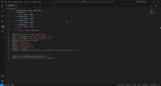 Shaswat Raj Pal on LinkedIn: #internship #coding #python #calculatorapp ... Shaswat Raj Pal on LinkedIn: #internship #coding #python #calculatorapp ...