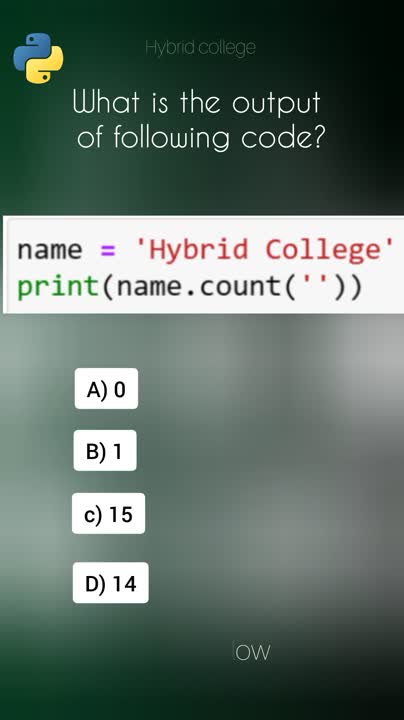 Day 11 of Python Quiz Day 11 | Soonha Soomro posted on the topic | LinkedIn Day 11 of Python Quiz Day 11 | Soonha Soomro posted on the topic | LinkedIn