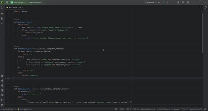 Jay Veer Singh on LinkedIn: #rockpaperscissors #python # ... Jay Veer Singh on LinkedIn: #rockpaperscissors #python # ...