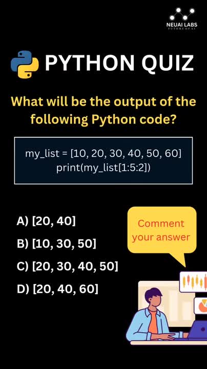 #pythonquiz #codechallenge #learnpython #programmingfun # ... #pythonquiz #codechallenge #learnpython #programmingfun # ...