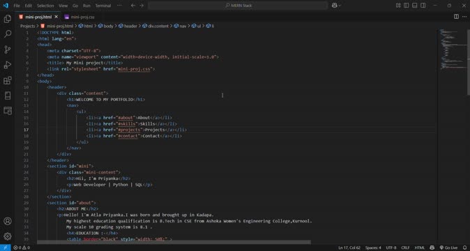 #webdevelopment #html #css #portfolio #frontenddevelopment… | Atla Priyanka #webdevelopment #html #css #portfolio #frontenddevelopment… | Atla Priyanka