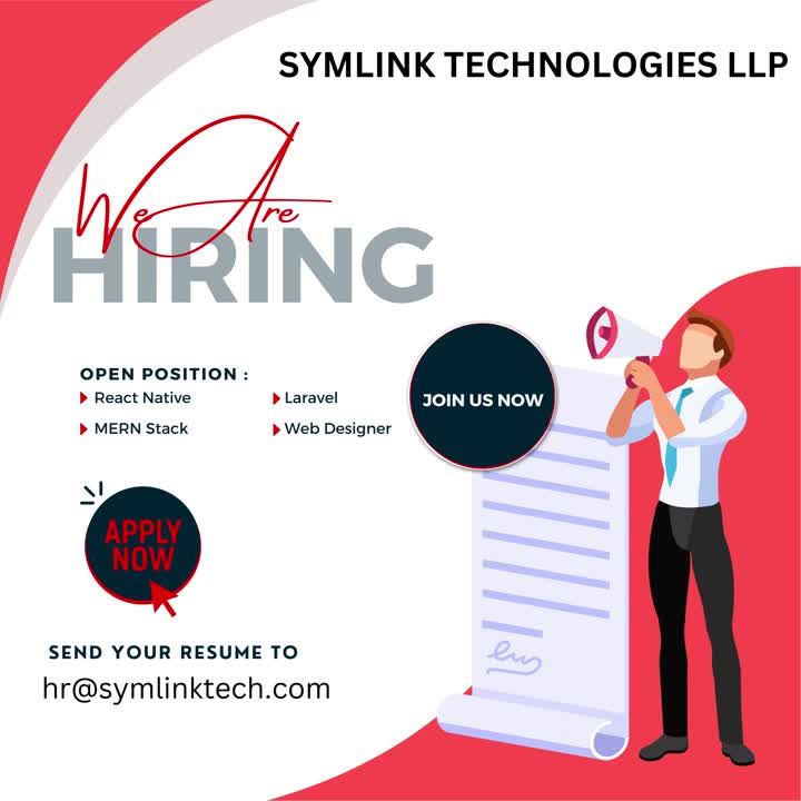 SYMLINK TECHNOLOGIES LLP on LinkedIn: #kolkatajobs #reactnative #mern # ... SYMLINK TECHNOLOGIES LLP on LinkedIn: #kolkatajobs #reactnative #mern # ...
