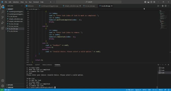 Abhishek Kumar Jha on LinkedIn: Hi I have completed CodSoft c++ task4 ... Abhishek Kumar Jha on LinkedIn: Hi I have completed CodSoft c++ task4 ...