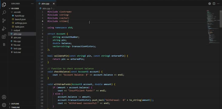 Pinnacle Labs: ATM simulator using C++ | HARSHIT JAISWAL posted on the ... Pinnacle Labs: ATM simulator using C++ | HARSHIT JAISWAL posted on the ...