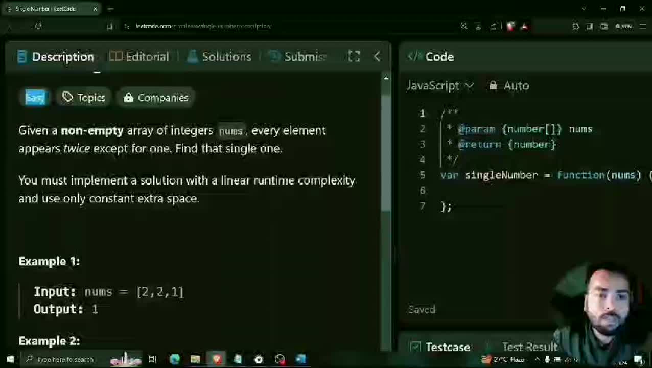 How to crack LeetCode Q136 using JavaScript | Suraj Singhal posted on ... How to crack LeetCode Q136 using JavaScript | Suraj Singhal posted on ...