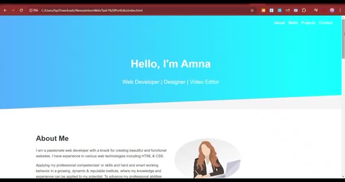 Amna - on LinkedIn: #neevas #internship #webdevelopment Amna - on LinkedIn: #neevas #internship #webdevelopment