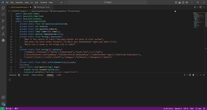Abhishek Dutta on LinkedIn: #quiz #java #codsoft Abhishek Dutta on LinkedIn: #quiz #java #codsoft