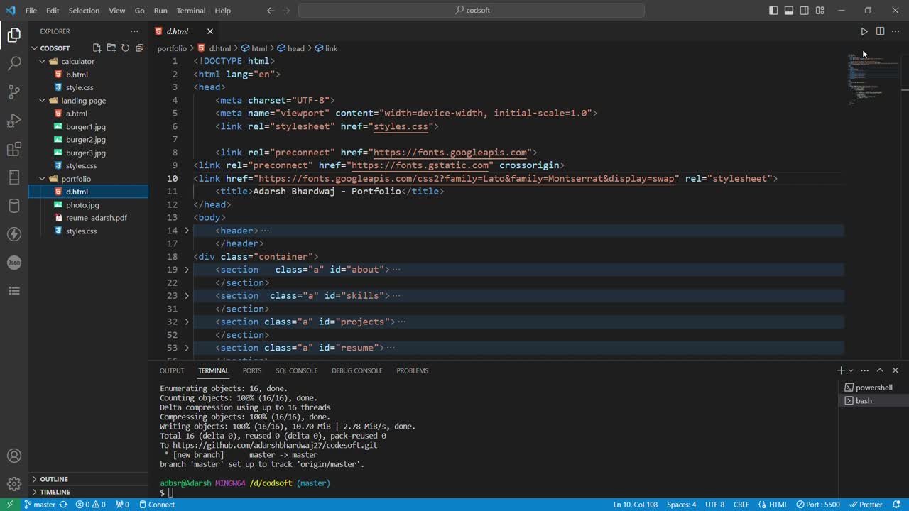 Adarsh Bhardwaj on LinkedIn: #webdevelopment #internship #codsoft Adarsh Bhardwaj on LinkedIn: #webdevelopment #internship #codsoft