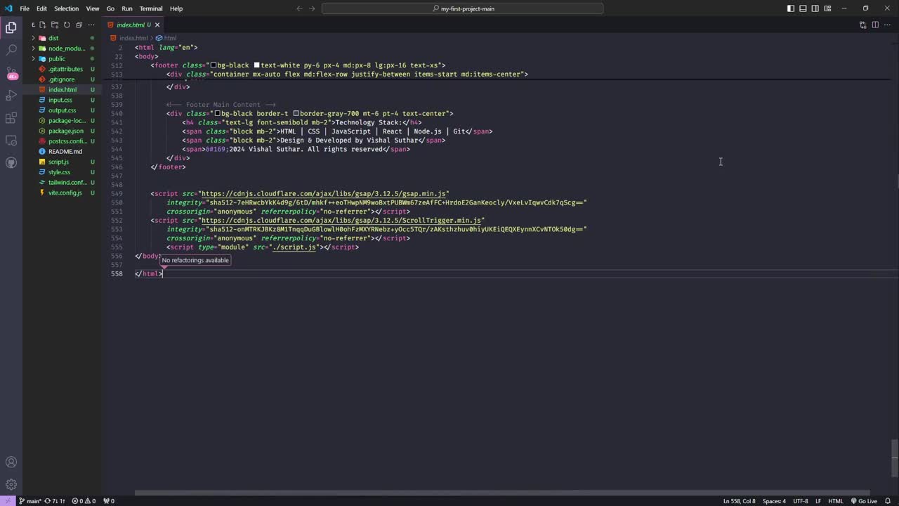 Vishal Suthar on LinkedIn: #html #tailwindcss #javascript # ... Vishal Suthar on LinkedIn: #html #tailwindcss #javascript # ...
