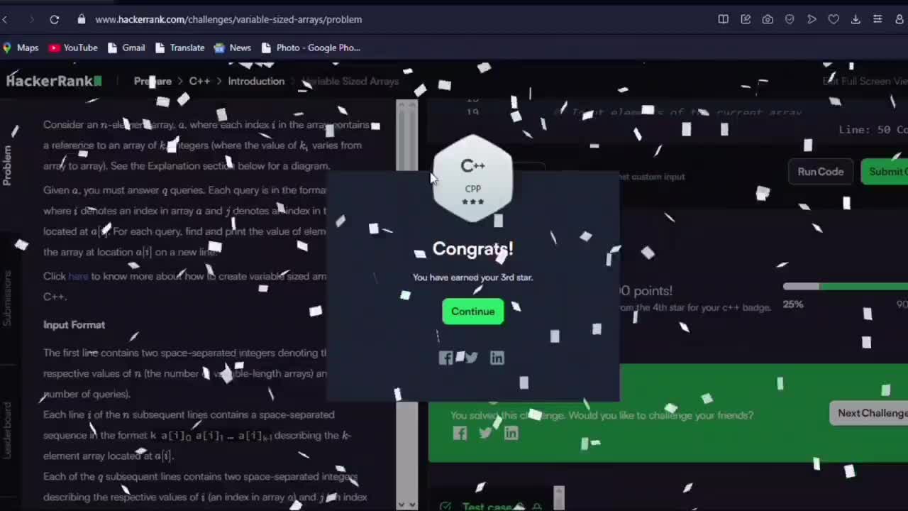#cpp #hackerrank #codingjourney #problemsolving #achievement # ... #cpp #hackerrank #codingjourney #problemsolving #achievement # ...