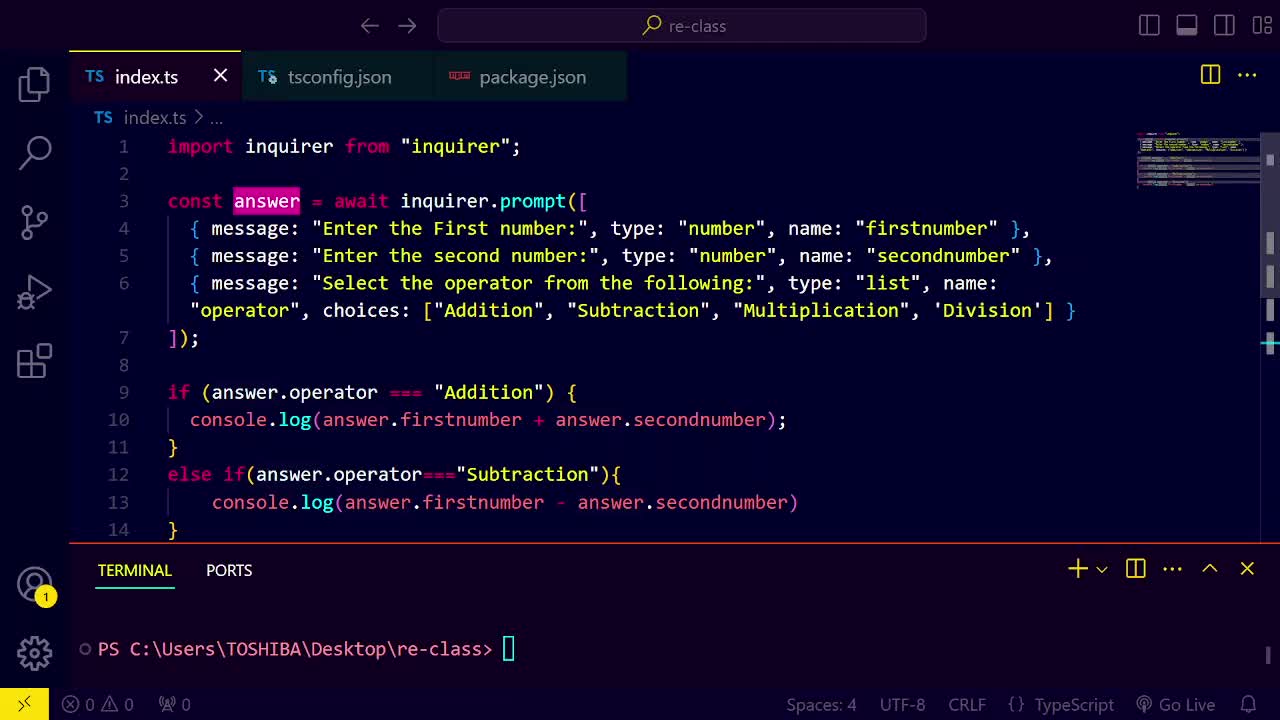 Rameez Aziz on LinkedIn: #typescript #nodejs #inquirer #codingjourney # ... Rameez Aziz on LinkedIn: #typescript #nodejs #inquirer #codingjourney # ...