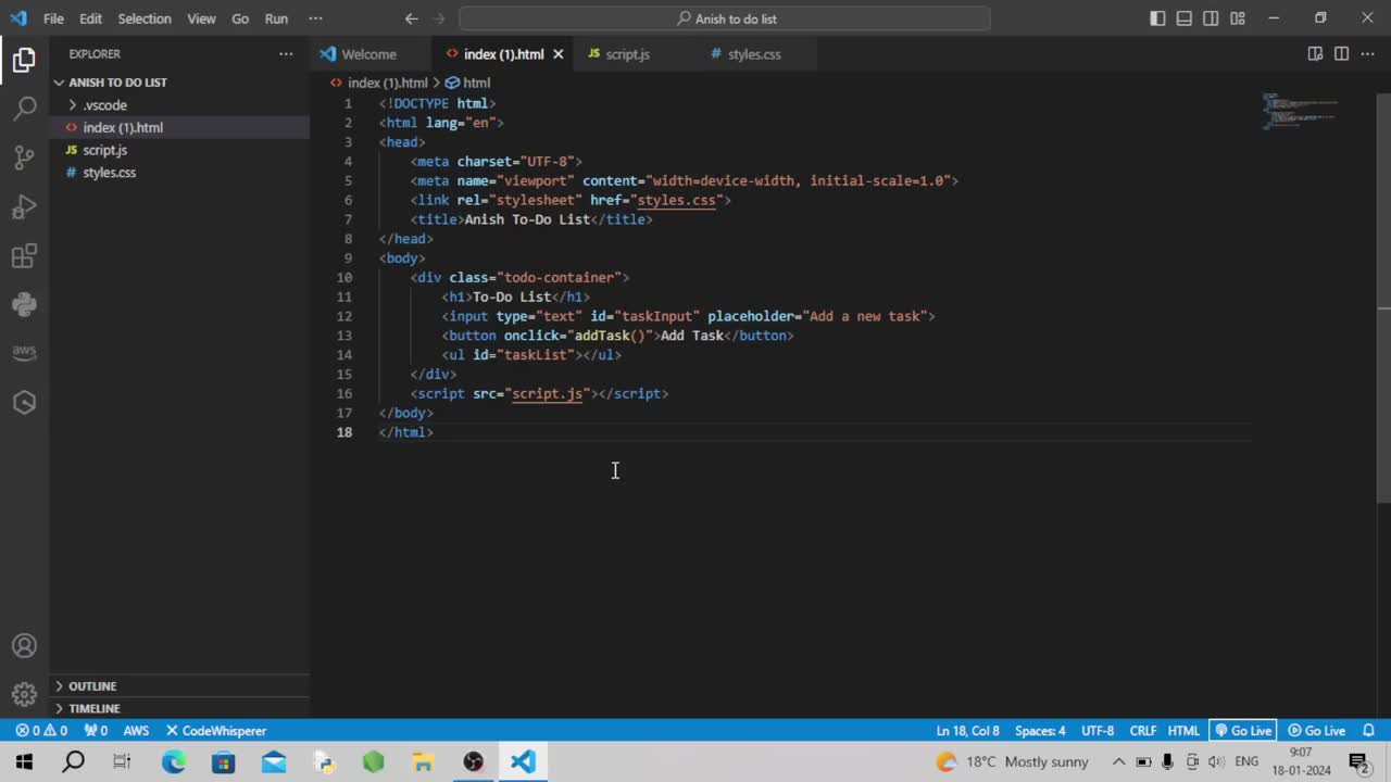 #task1 #codsoft #intership #javascriptdeveloper | Anish Kakade #task1 #codsoft #intership #javascriptdeveloper | Anish Kakade
