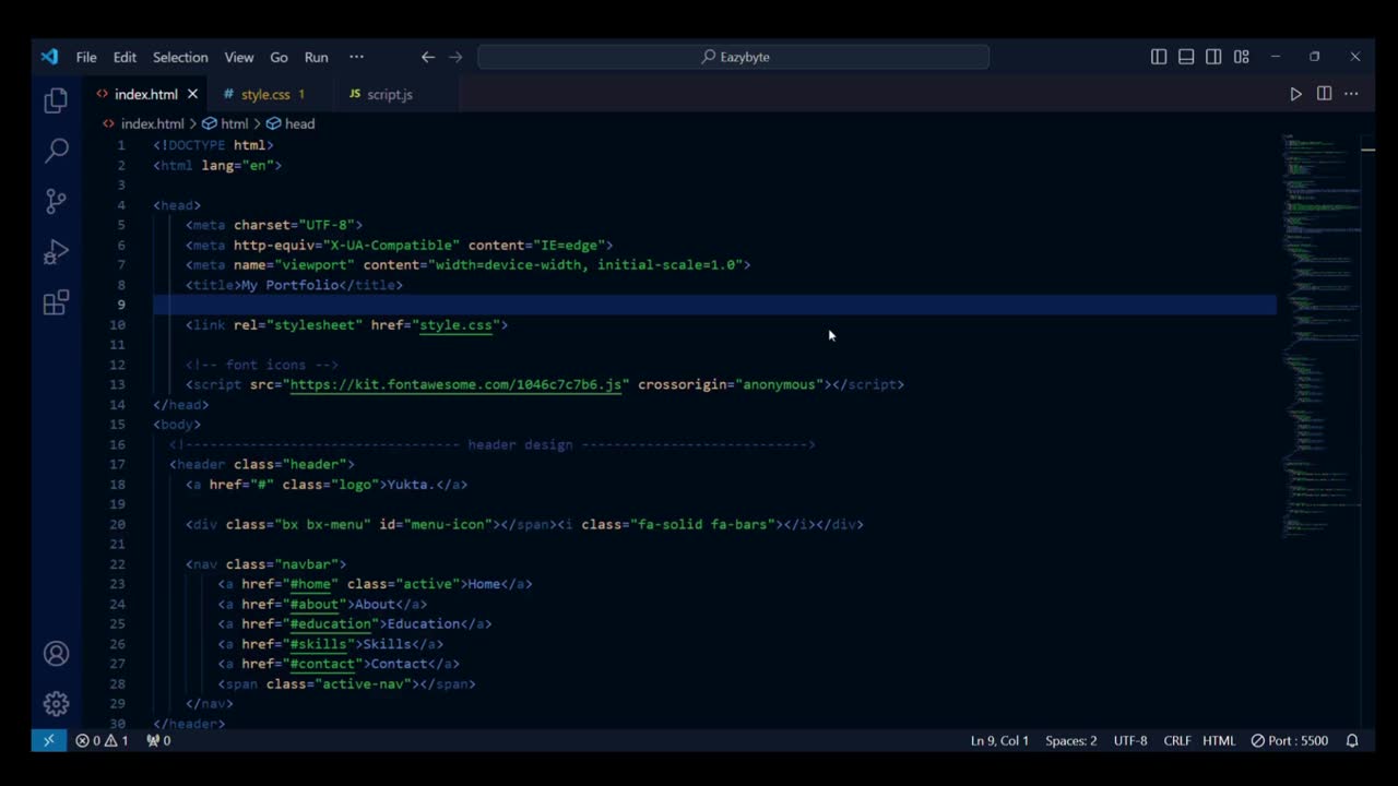 Yukta Vaidya on LinkedIn: #designing #easybyte #intern #webdev #html # ... Yukta Vaidya on LinkedIn: #designing #easybyte #intern #webdev #html # ...