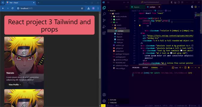 Learning React: Styling with Tailwind CSS and Props | Swapnil Rupnar ... Learning React: Styling with Tailwind CSS and Props | Swapnil Rupnar ...