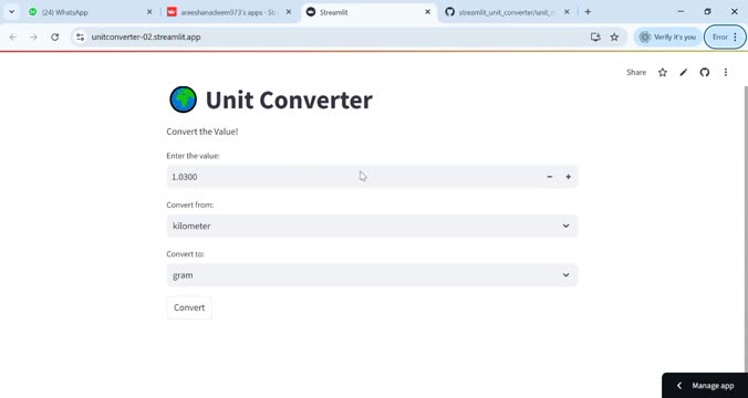 #python #streamlit #unitconverter #coding #tech #projects #developer ... #python #streamlit #unitconverter #coding #tech #projects #developer ...