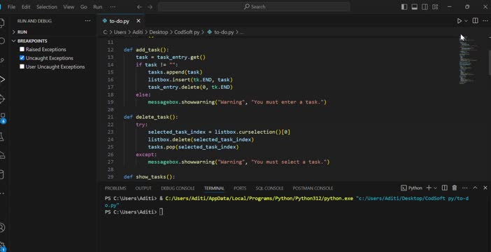 Aditi Indre on LinkedIn: #python #codsoft #coding #projects Aditi Indre on LinkedIn: #python #codsoft #coding #projects