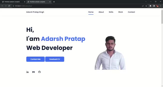 My personal portfolio is live! | Adarsh Pratap Singh posted on the ... My personal portfolio is live! | Adarsh Pratap Singh posted on the ...