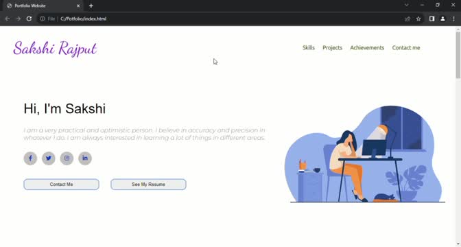 Sakshi Rajput on LinkedIn: #codsoft #webdevelopment #portfolio Sakshi Rajput on LinkedIn: #codsoft #webdevelopment #portfolio