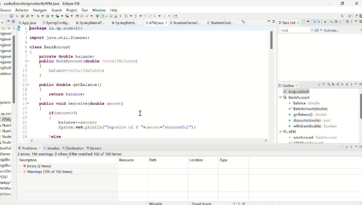 CodSoft internship TASK 3: ATM INTERFACE | Nihal Rathore posted on the ... CodSoft internship TASK 3: ATM INTERFACE | Nihal Rathore posted on the ...