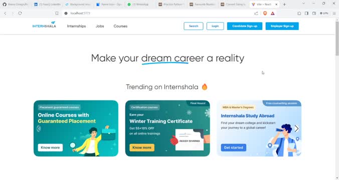 My project on MERN web application for job/internship | Adarsh Singh ... My project on MERN web application for job/internship | Adarsh Singh ...