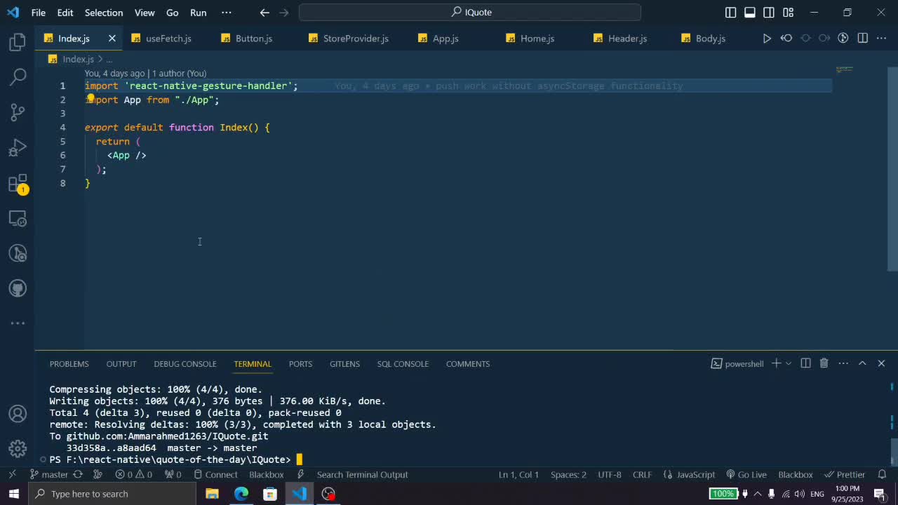 Ammar Ahmed on LinkedIn: #reactnative #coding #internship # ... Ammar Ahmed on LinkedIn: #reactnative #coding #internship # ...