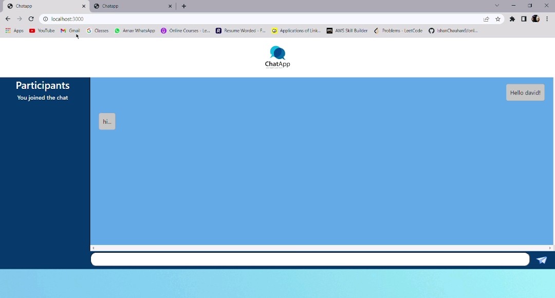 Ishan Chauhan on LinkedIn: created a chat application using HTML ,CSS ... Ishan Chauhan on LinkedIn: created a chat application using HTML ,CSS ...