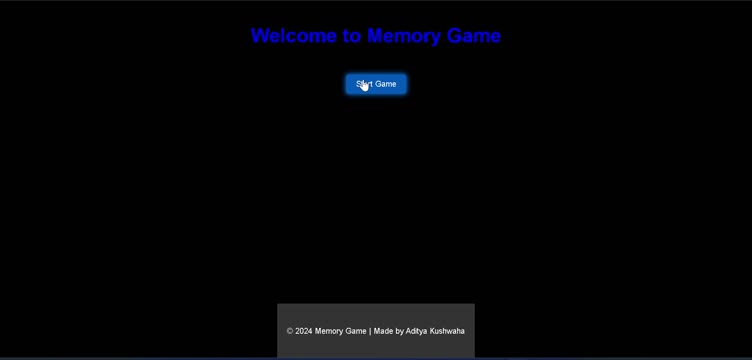 Aditya kushwaha on LinkedIn: 🎮 Exciting Memory Game Project! 🃏 🌟 ... Aditya kushwaha on LinkedIn: 🎮 Exciting Memory Game Project! 🃏 🌟 ...