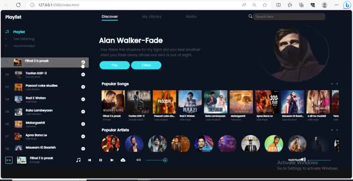 Pranav Dharkar on LinkedIn: made a music app ui with html css and ... Pranav Dharkar on LinkedIn: made a music app ui with html css and ...
