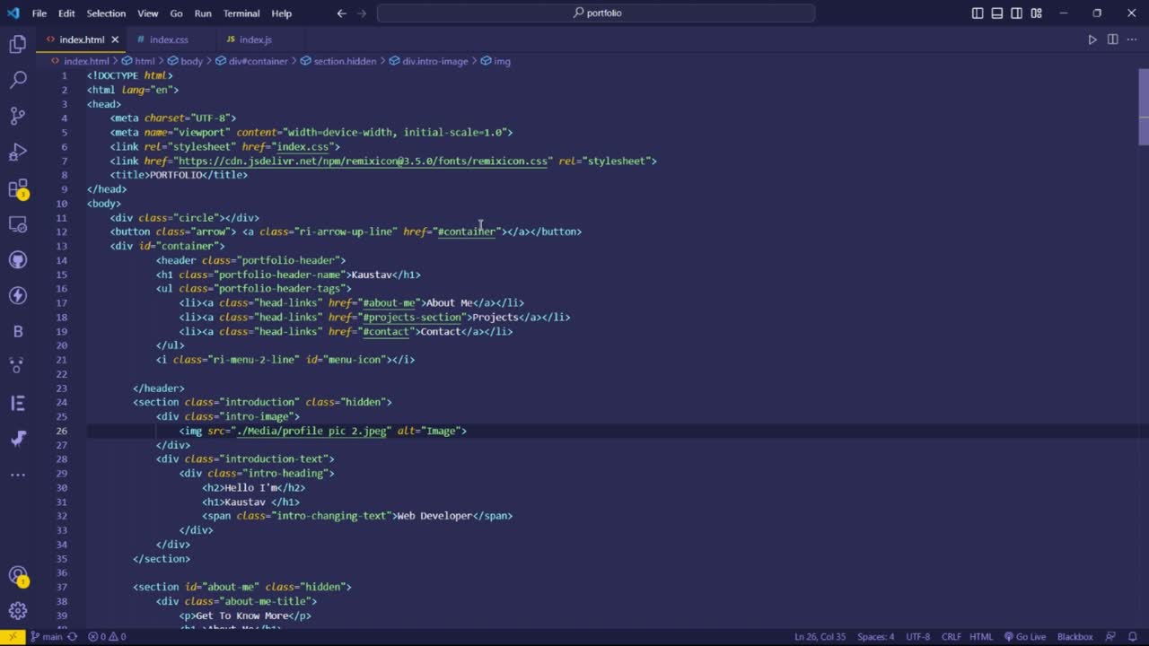 Kaustav Majumder on LinkedIn: #codsoft #portfoliobuilding #html #css # ... Kaustav Majumder on LinkedIn: #codsoft #portfoliobuilding #html #css # ...