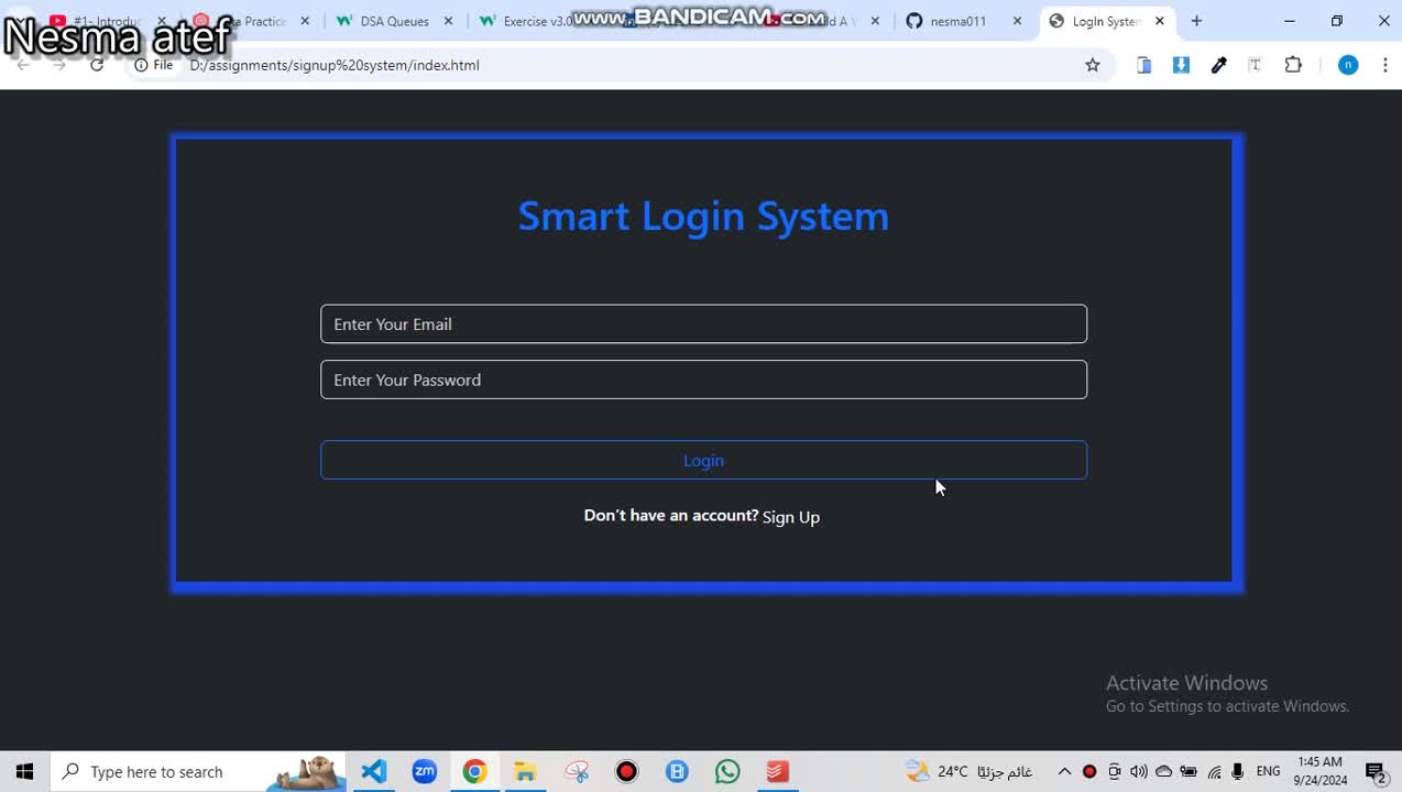 Nesma Atef on LinkedIn: #webdevelopment #loginsystem #signup #logout # ... Nesma Atef on LinkedIn: #webdevelopment #loginsystem #signup #logout # ...