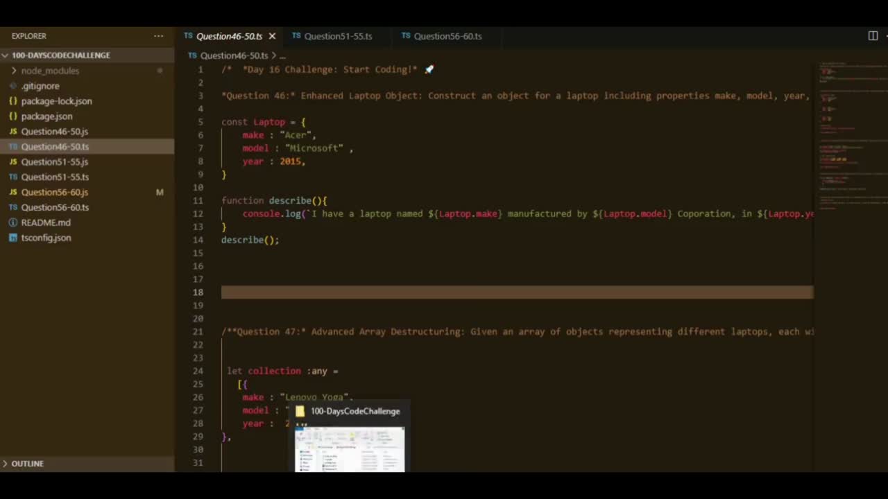 #typescript #100daysofcode #programmingchallenge | Alina Fatima #typescript #100daysofcode #programmingchallenge | Alina Fatima