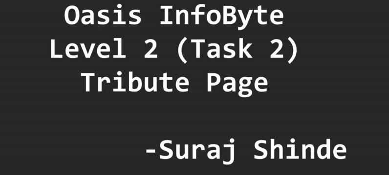 Suraj Shinde on LinkedIn: #oasisinfobyte #webdevelopment #internship Suraj Shinde on LinkedIn: #oasisinfobyte #webdevelopment #internship
