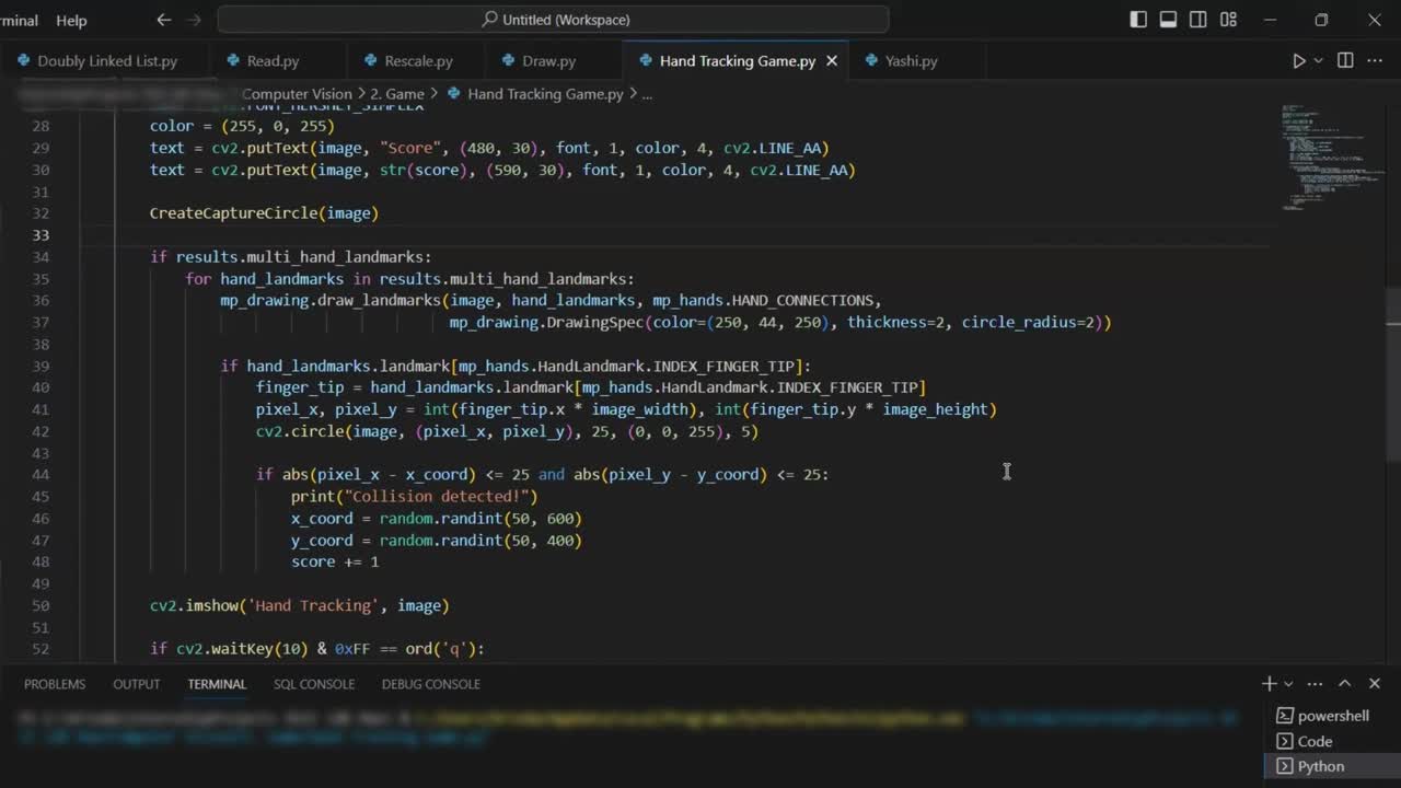 Vrinda Abrol on LinkedIn: #game #opencv #python #computervision Vrinda Abrol on LinkedIn: #game #opencv #python #computervision