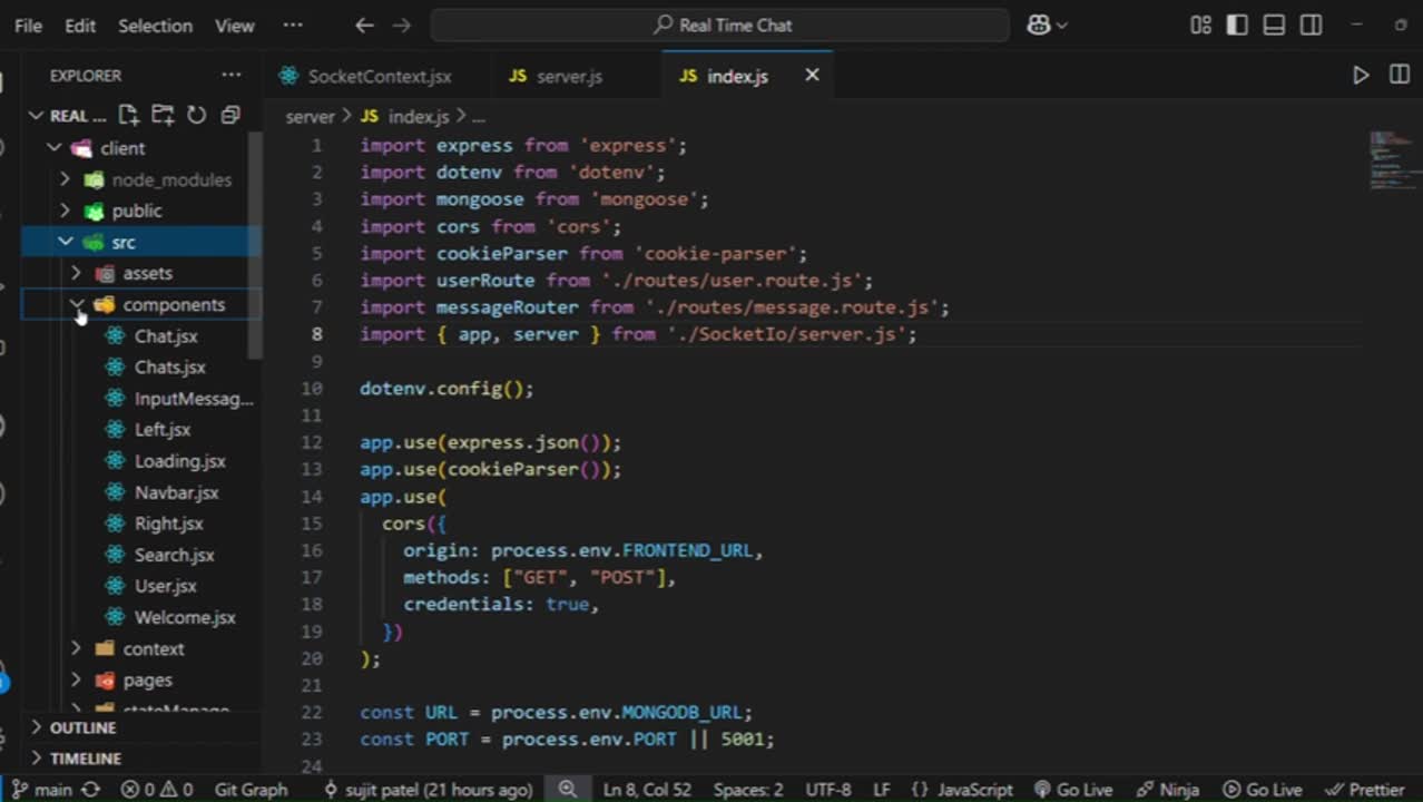 #mern #reactjs #nodejs #socketio #chatapp | Sujit Patel #mern #reactjs #nodejs #socketio #chatapp | Sujit Patel