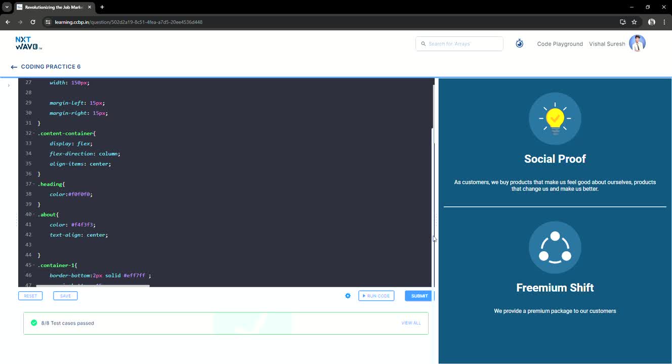 Vishal Suresh Khadaha on LinkedIn: #nextwave #nxtwave #ccbp #flexbox # ... Vishal Suresh Khadaha on LinkedIn: #nextwave #nxtwave #ccbp #flexbox # ...