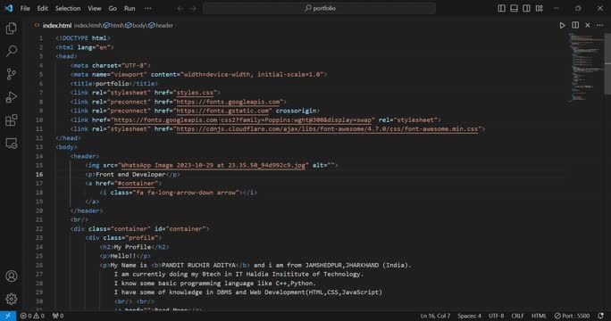 Ruchir Aditya on LinkedIn: #codsoftinternship #webdevelopment Ruchir Aditya on LinkedIn: #codsoftinternship #webdevelopment