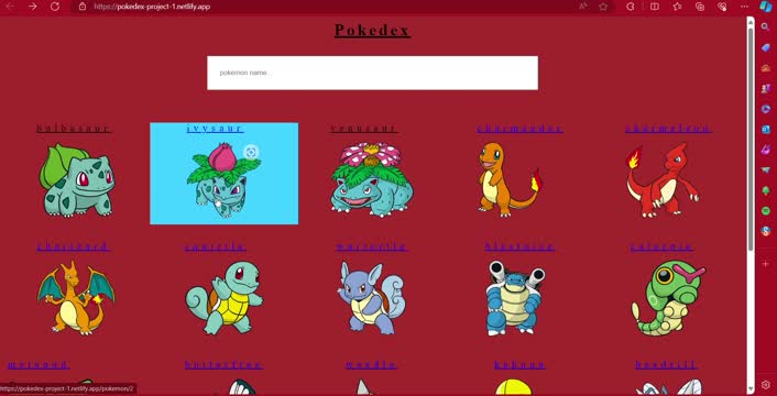 Completed React project on PokeDex search feature | Sameer Selokar ... Completed React project on PokeDex search feature | Sameer Selokar ...