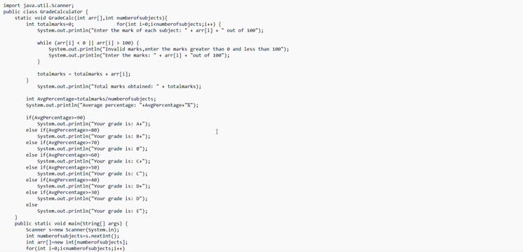 Developed a student grade calculator in Java | Jeeva V posted on the ... Developed a student grade calculator in Java | Jeeva V posted on the ...