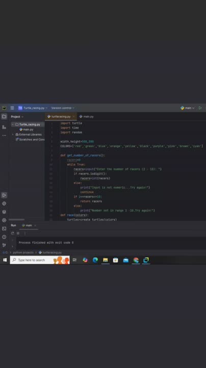 #python #coding #pythoncode #turtleracing | Shreya Ghosh #python #coding #pythoncode #turtleracing | Shreya Ghosh