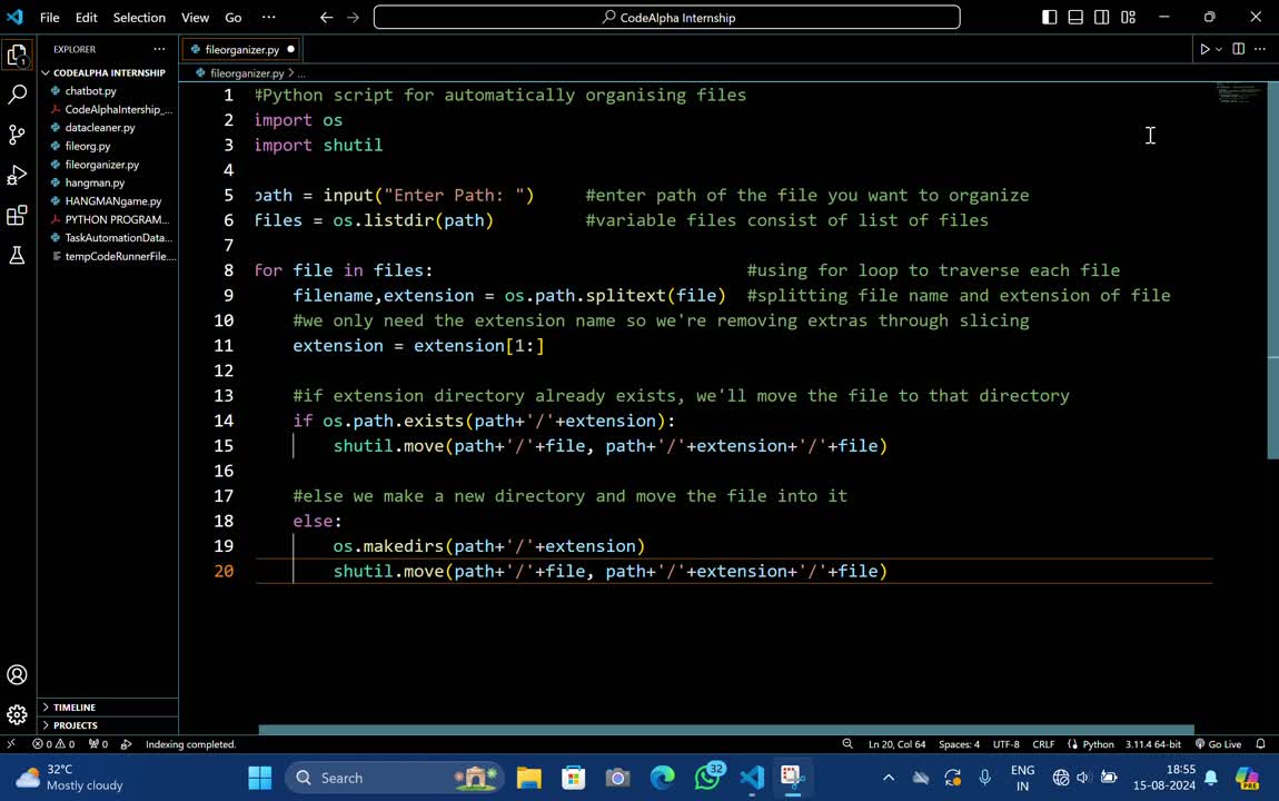 Kirti Sinha on LinkedIn: #python #automation #taskautomation #coding # ... Kirti Sinha on LinkedIn: #python #automation #taskautomation #coding # ...