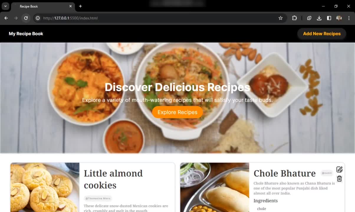 Sumit N. on LinkedIn: #codealpha #codealpha #webdev #foodrecipes # ... Sumit N. on LinkedIn: #codealpha #codealpha #webdev #foodrecipes # ...