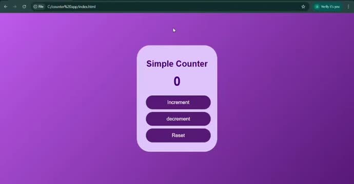 Ayesha Ashraf on LinkedIn: #javascript #webdevelopment #counterapp Ayesha Ashraf on LinkedIn: #javascript #webdevelopment #counterapp