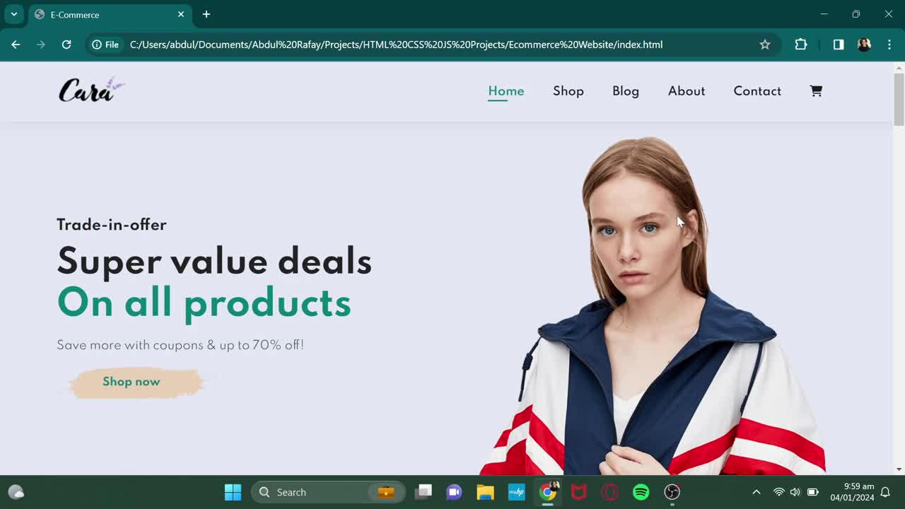 How I made an E-commerce website with HTML, CSS, and JavaScript | Abdul ... How I made an E-commerce website with HTML, CSS, and JavaScript | Abdul ...