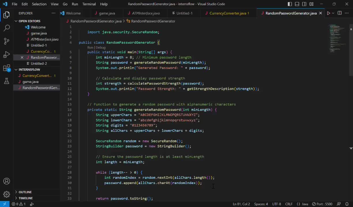 Completed Java project on password generator | Himanshi Patil posted on ... Completed Java project on password generator | Himanshi Patil posted on ...