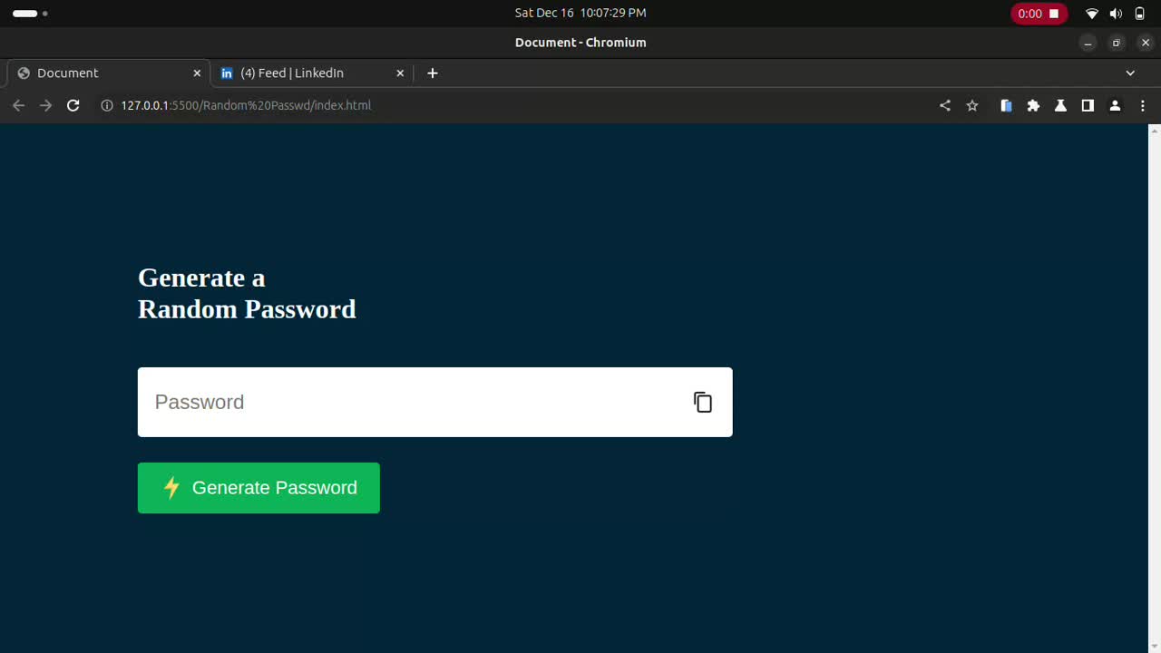Built a password generator using HTML, CSS, and JavaScript | Birbal ... Built a password generator using HTML, CSS, and JavaScript | Birbal ...