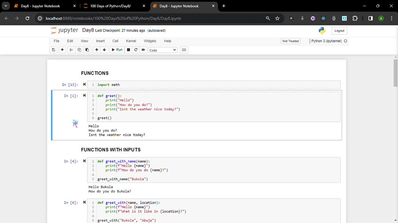Oluwabukola Adeyooye on LinkedIn: #100daysofpython # ... Oluwabukola Adeyooye on LinkedIn: #100daysofpython # ...