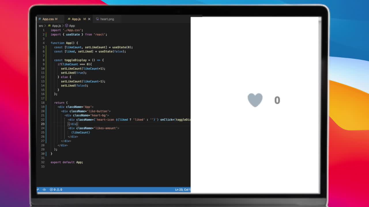 Etisha Garg on LinkedIn: #javascript #reactjs #css #like #html #animation Etisha Garg on LinkedIn: #javascript #reactjs #css #like #html #animation
