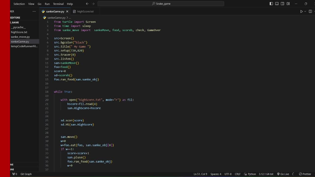 Developed a Snake Game using Python and Turtle Graphics | Raman Randive ... Developed a Snake Game using Python and Turtle Graphics | Raman Randive ...