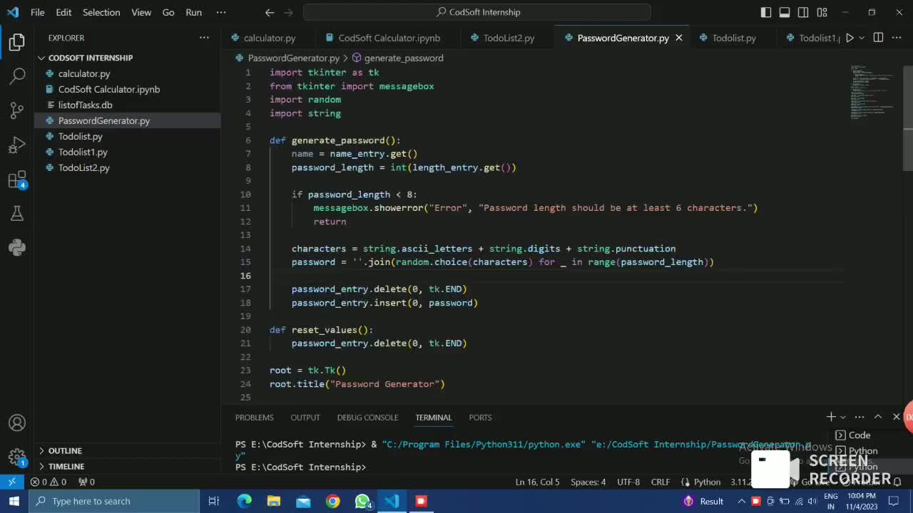 Swarup Dash on LinkedIn: #codsoft #internshipcompletion #python Swarup Dash on LinkedIn: #codsoft #internshipcompletion #python