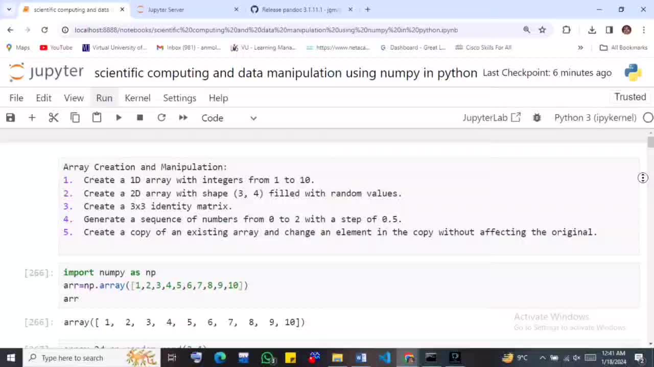 Worked on Numpy project on data manipulation | Anmol Yaseen posted on ... Worked on Numpy project on data manipulation | Anmol Yaseen posted on ...